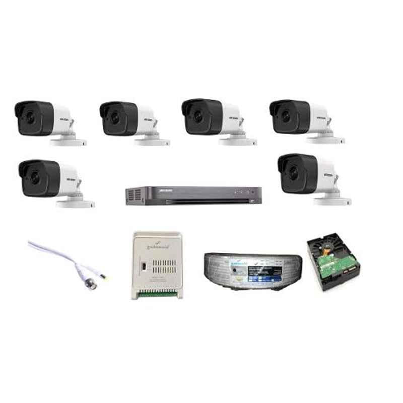 Buy Hikvision 5MP 8 Channel Full Hd Dvr & Camera Combo Kit with 6 ...