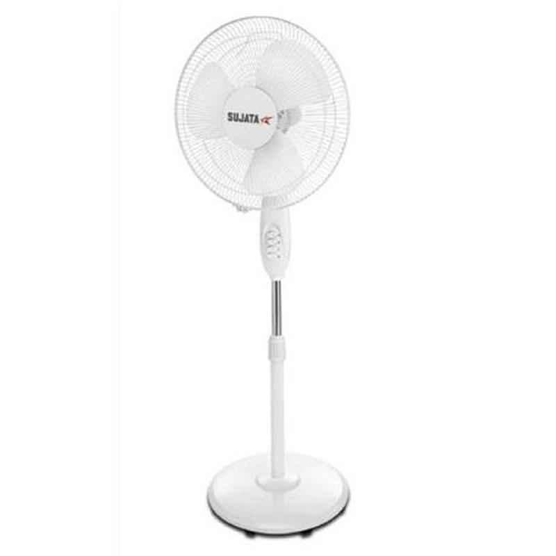 Buy Sujata SPF 09 55W White Pedestal Fan Sweep 400 mm infernocart