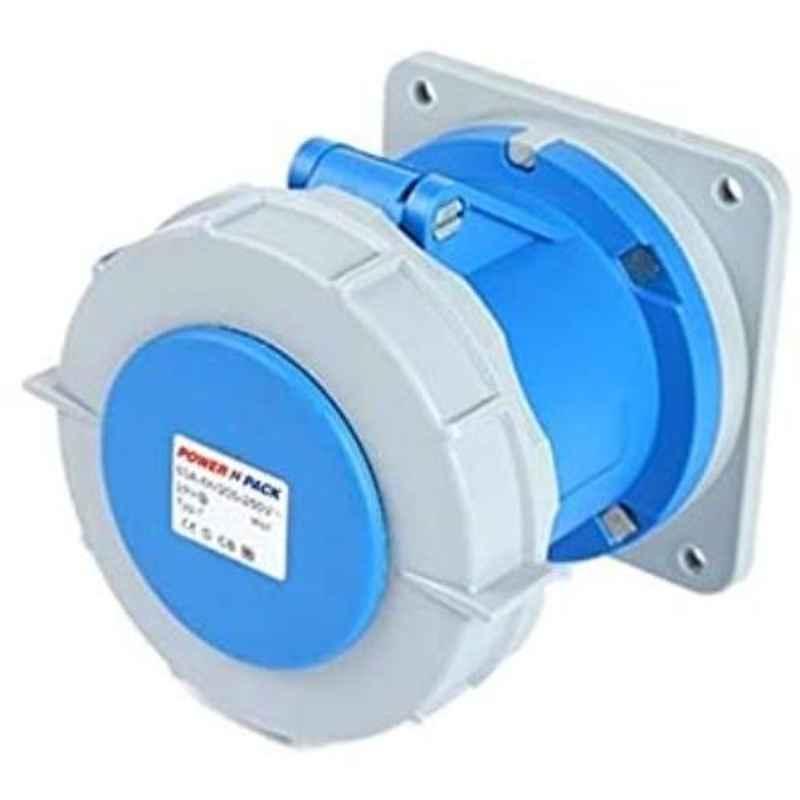 Buy Power N Pack 63A 230V Single Phase 6h Industrial Socket, PS07S ...